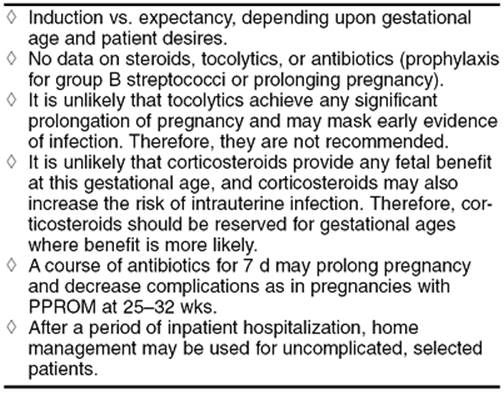 Premature Rupture of the Membranes - Danforth's Obstetrics & Gynecology ...