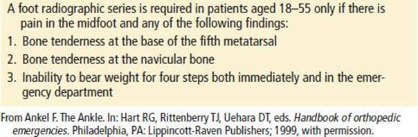Ankle and Foot Injuries - Trauma - Harwood-Nuss' Clinical Practice of ...