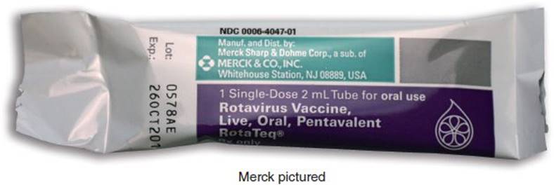 ROTAVIRUS VACCINE, LIVE: Rotarix, RotaTeq - Top 300 Pharmacy Drug Cards