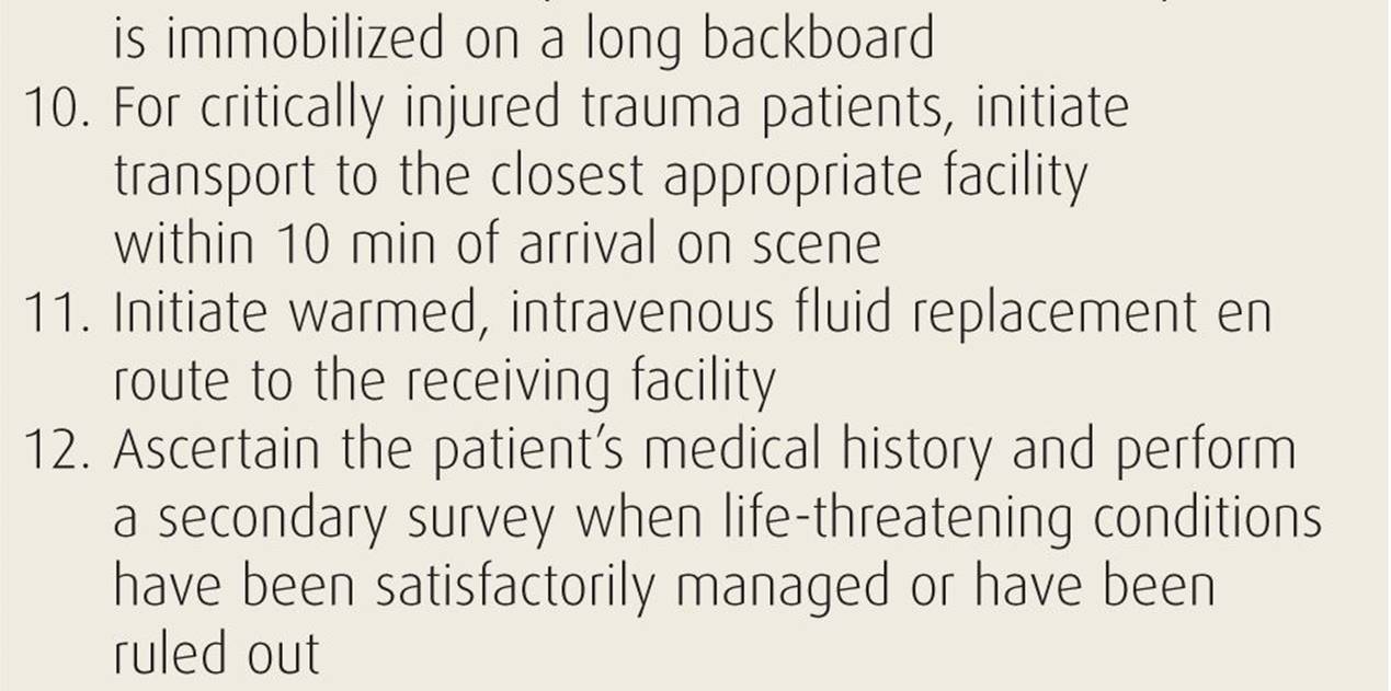 Prehospital Care - Trauma, 7th Ed.